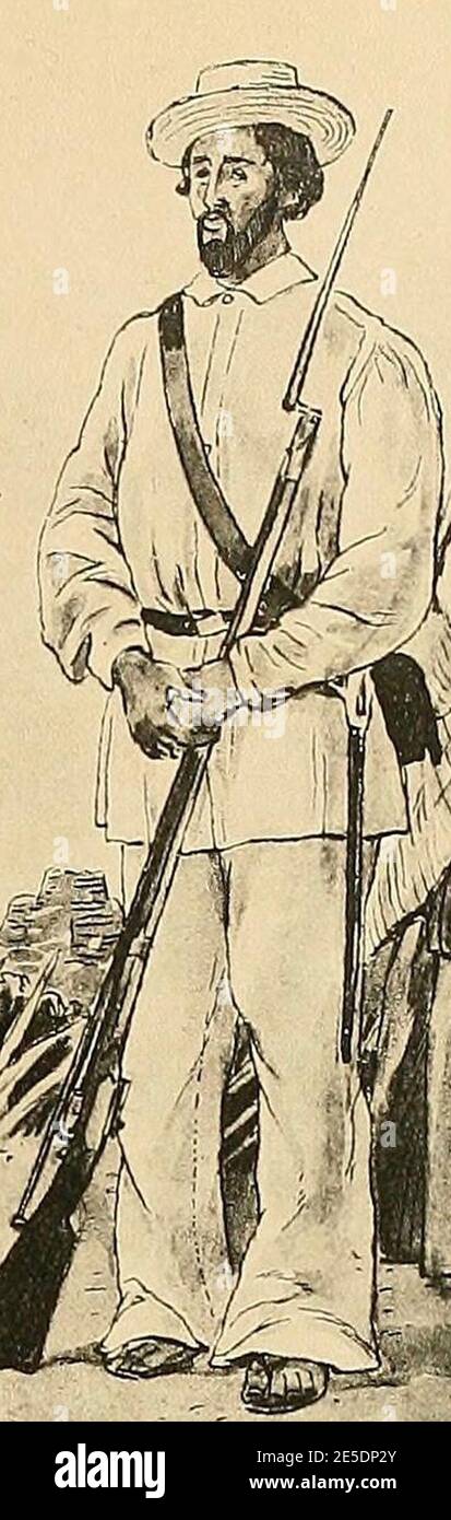 Mexican Soldier from Yucatan, 1860 Stock Photo - Alamy