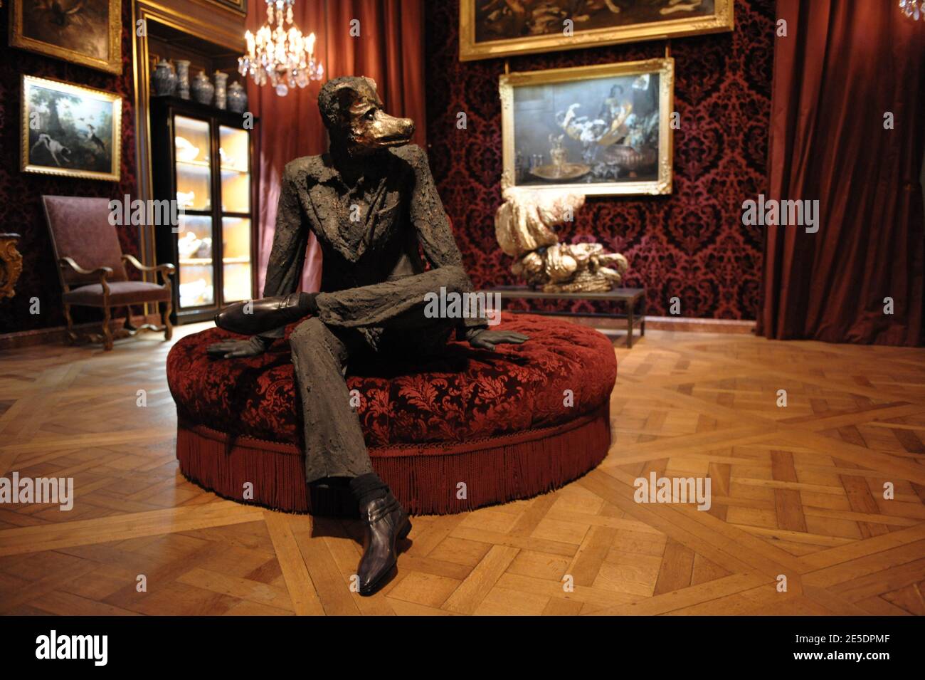 Ambiance at the Shoes designer Olga Berluti's party, held at the Musee ...