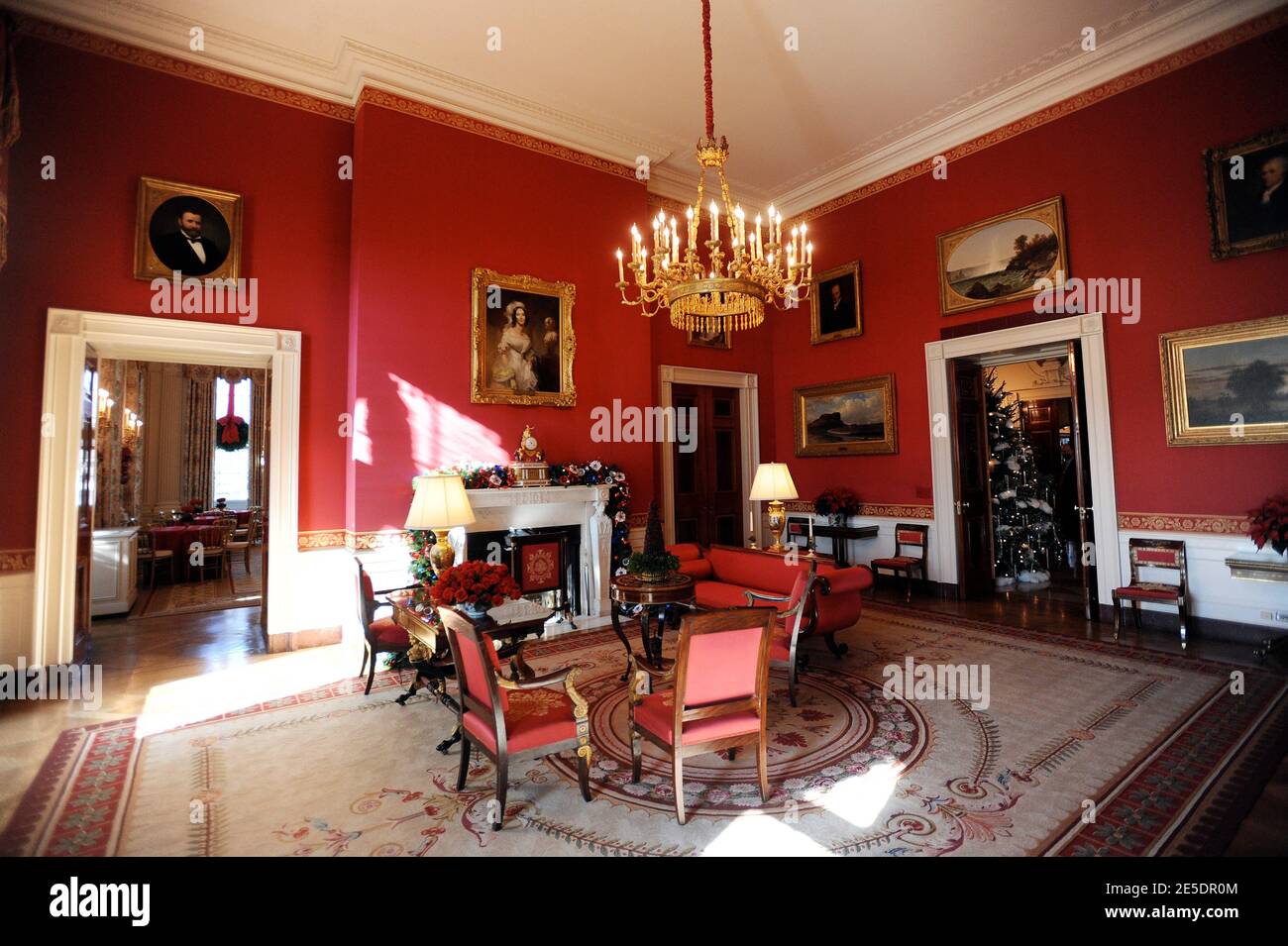 Red Room White House Dc High Resolution Stock Photography and Images ...