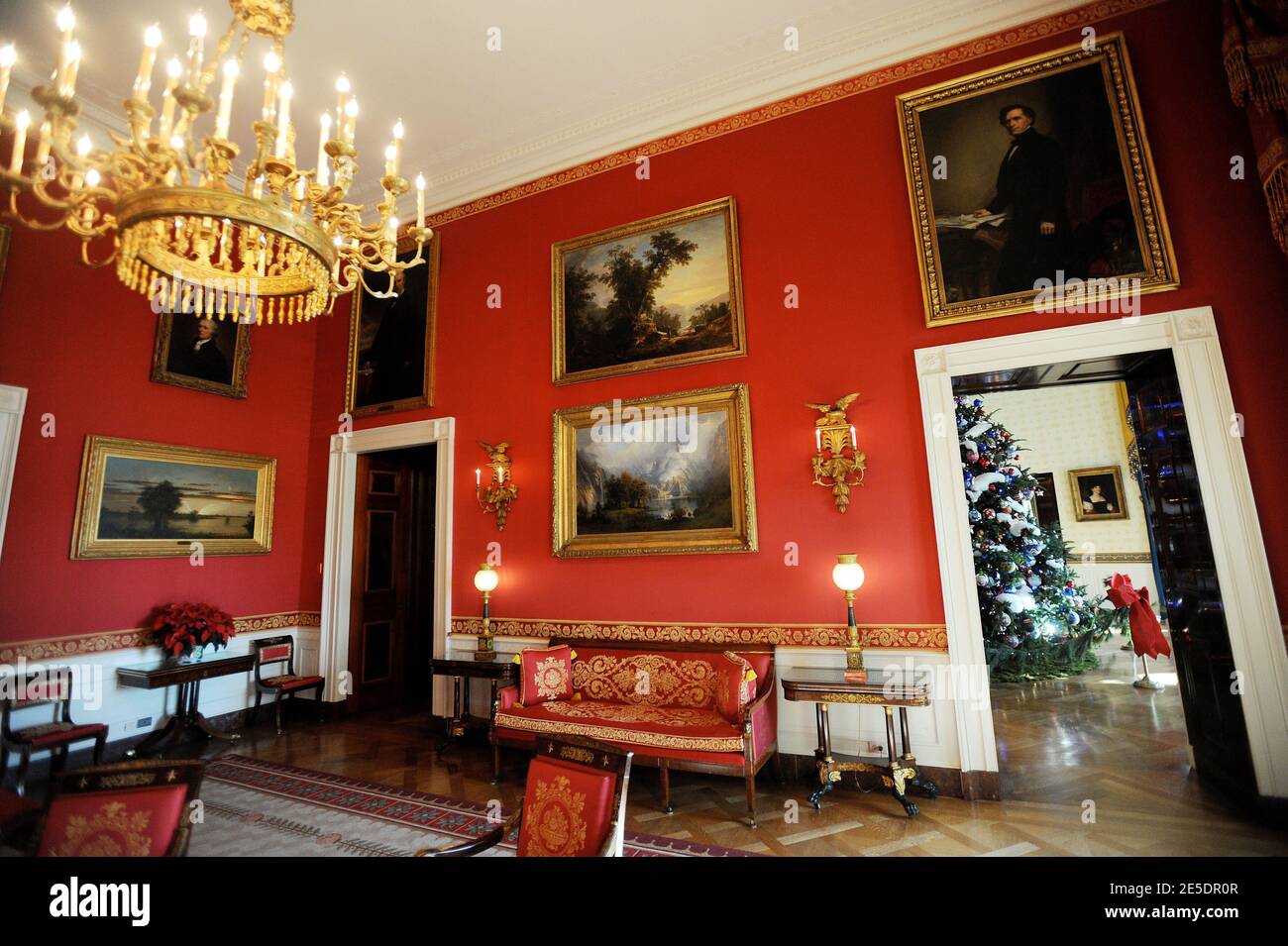 Red Room White House Dc High Resolution Stock Photography and Images ...