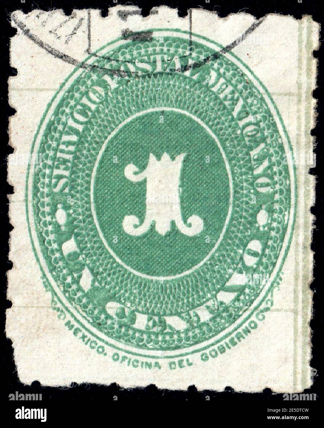 Mexico 1887 1c perf 6 Sc201 used Stock Photo - Alamy