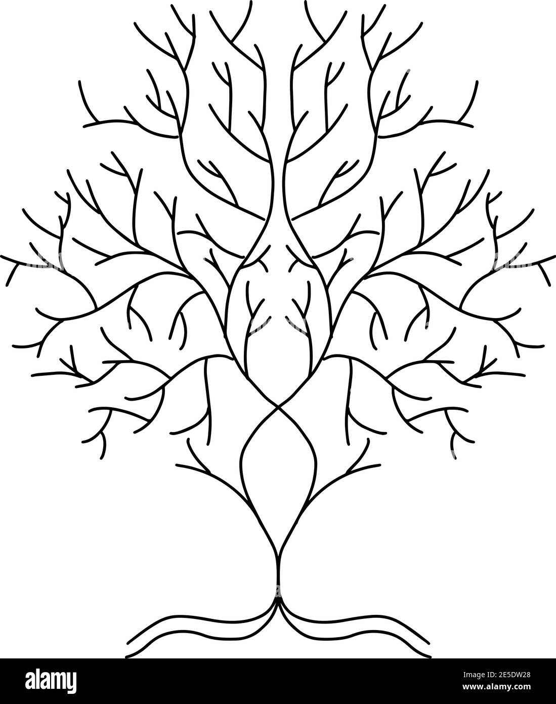 Tree of Life Hand Drawn Design Vector Stock Vector Image & Art - Alamy