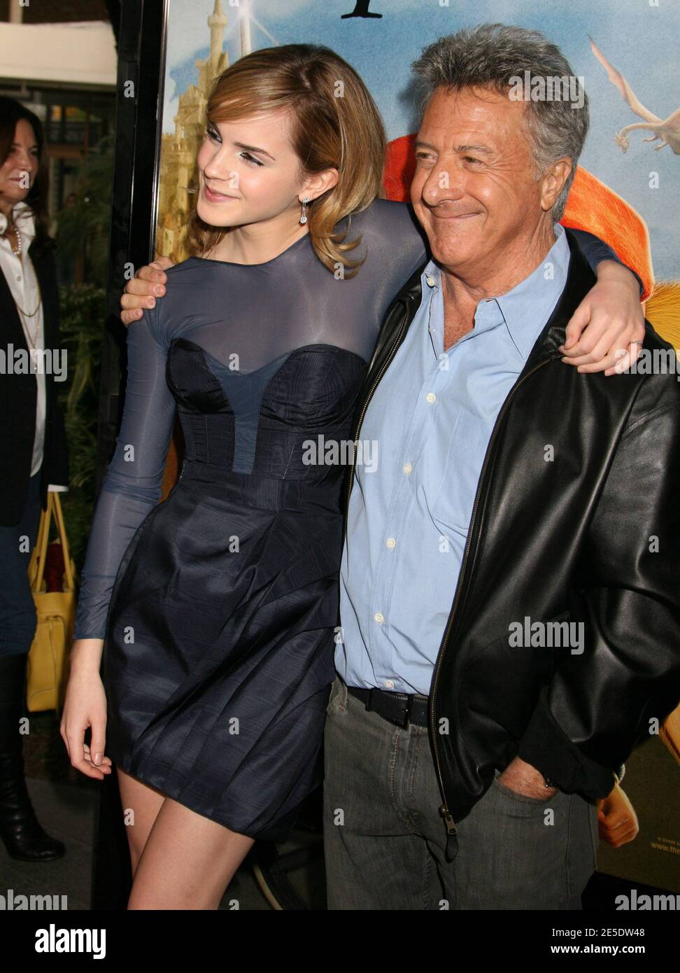 Dustin Hoffman, Emma Watson attending the premiere of 'The Tale Of ...