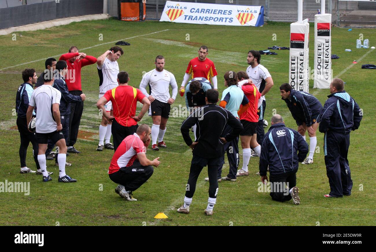 USA Perpignan's Daniel Carter during the first training with the USAP ...
