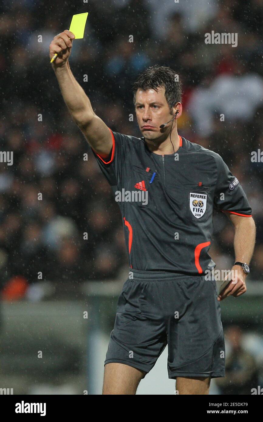 Referee Wolfgang Stark during the UEFA Champions League Soccer match, Olympique de Marseille vs ...