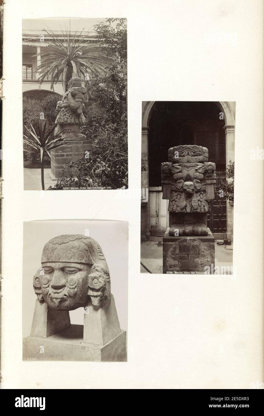 Mexico. Aztec idol Teoyaomiqui Mexico. Aztec idol Teoyaomiqui, side ...