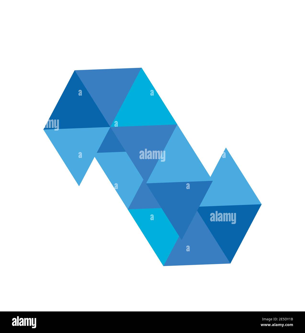 Blue diamond hill Stock Vector Images - Alamy