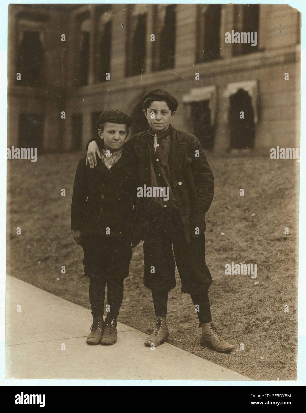 Meyer Slein (12 years old) his brother Abe (10 years old) who has just ...