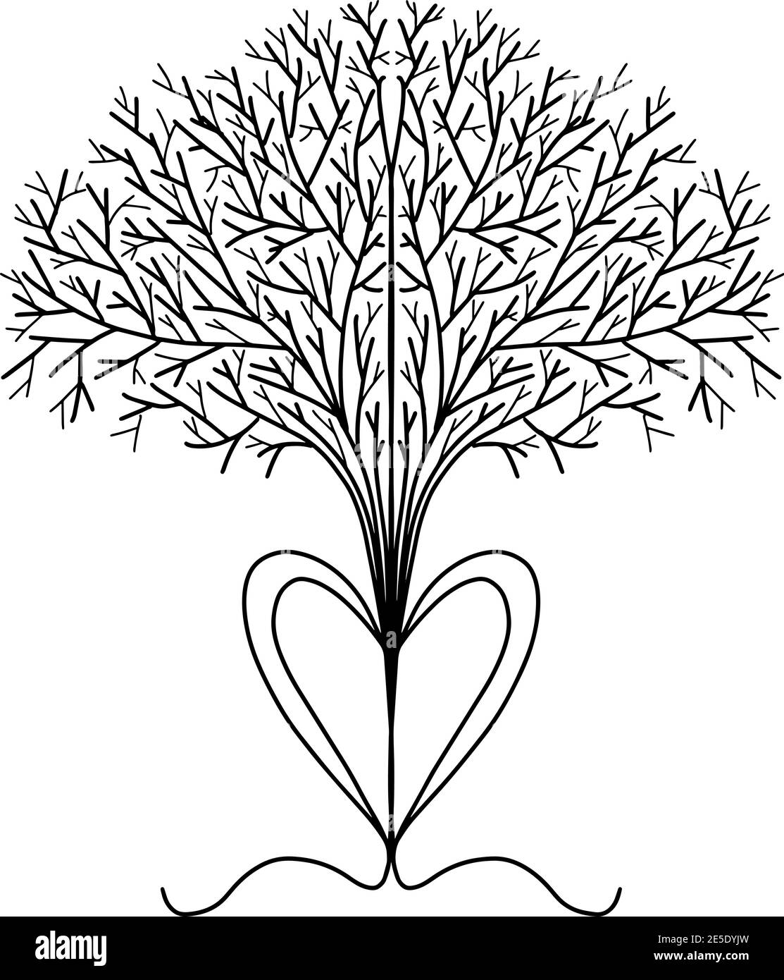 Tree of Life Hand Drawn Design Vector Stock Vector Image & Art - Alamy