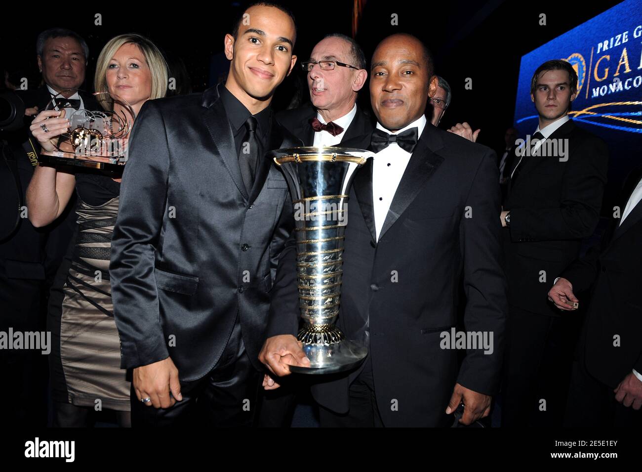 Formula one driver Lewis Hamilton with his father Anthony during the ...
