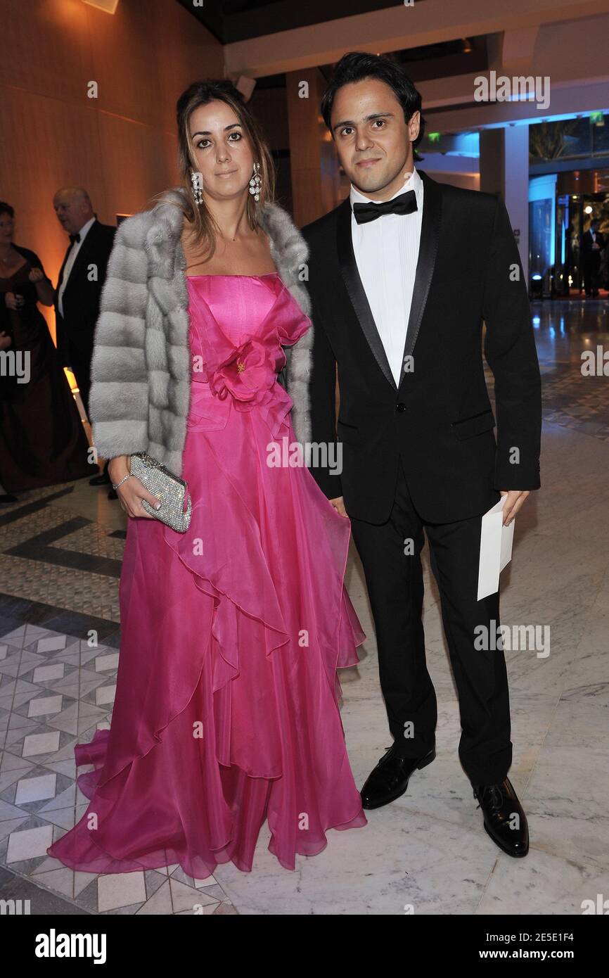 Formula one driver Felipe Massa with his wife Raffaela during the 2008 ...