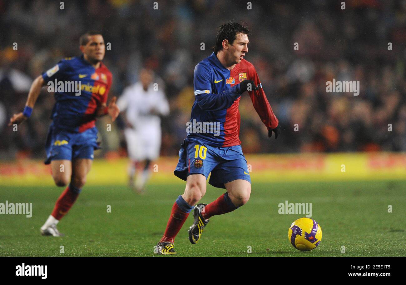 Messi barcelona madrid 2008 hi-res stock photography and images - Alamy