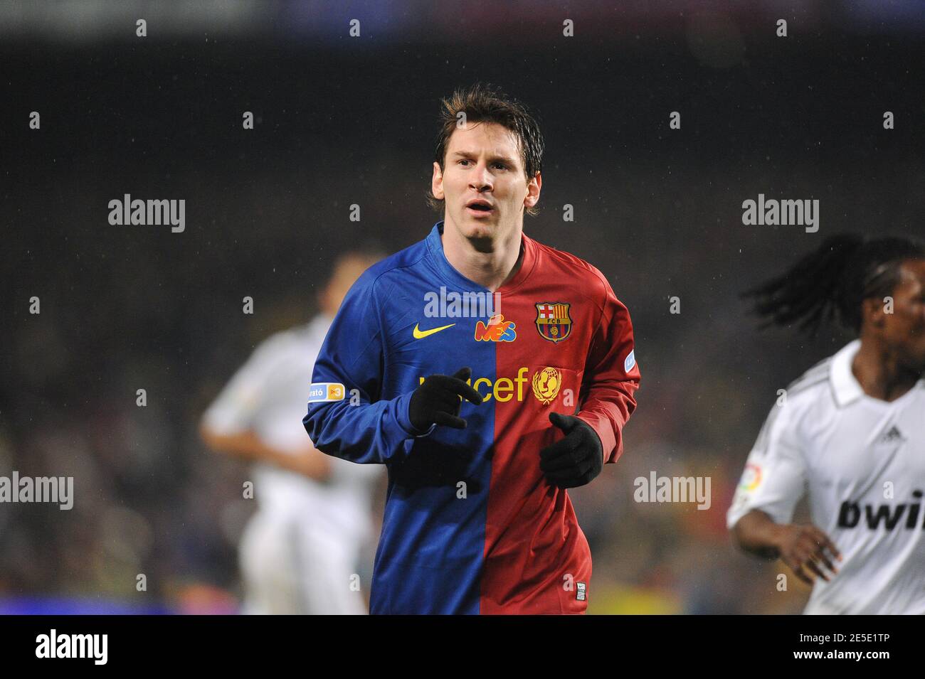 Barcelona's Lionel Messi during the Spanish First League Soccer match ...