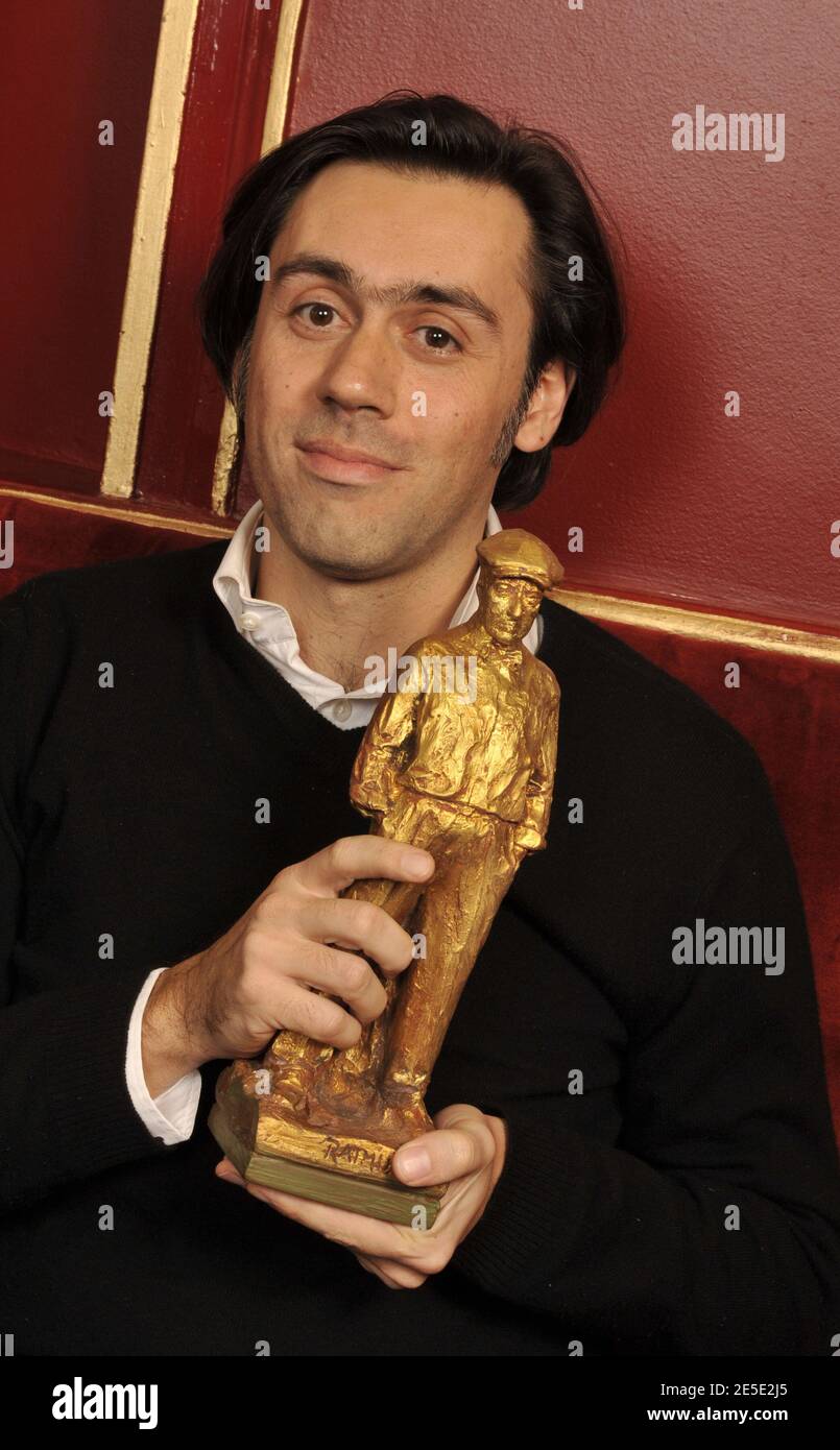 French actor Emmanuel Mouret poses for our photographer after the 'Prix ...