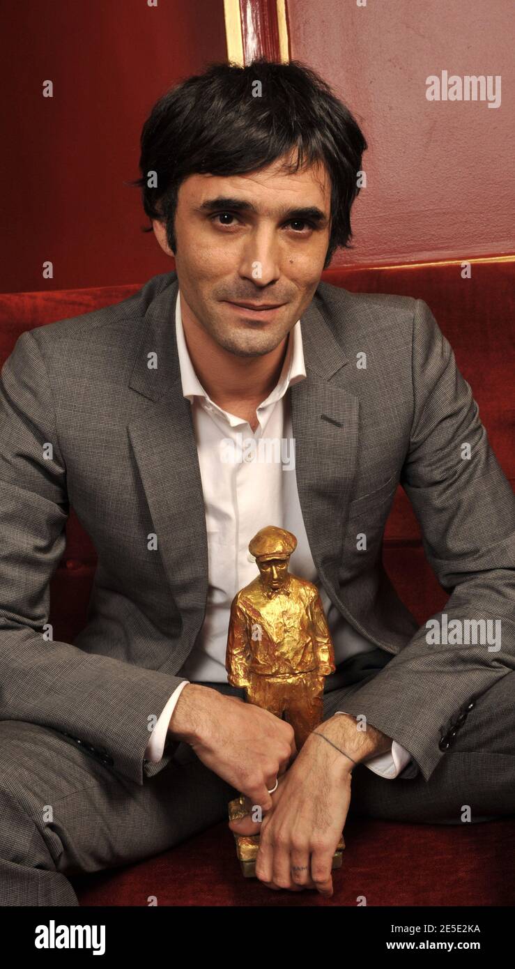 French author Samuel Benchetrit poses for our photographer after the ...