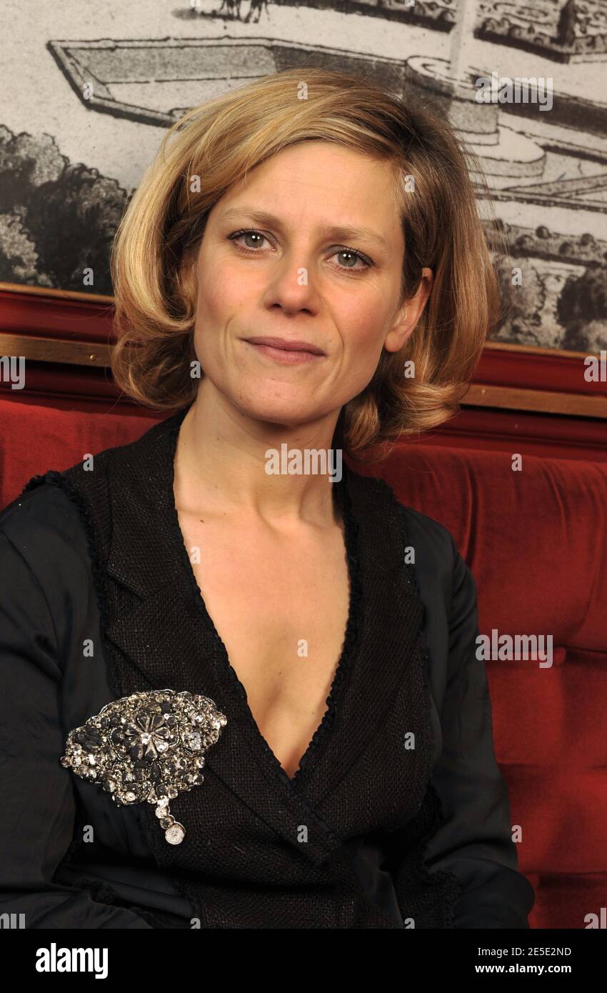 French actress Marina Fois poses for our photographer after the 'Prix ...