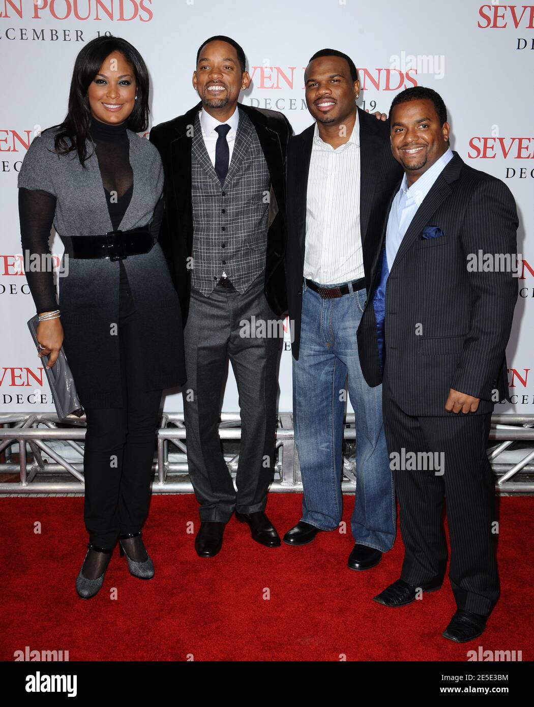 Will Smith, Laila Ali and Alfonso Ribeiro attending the premiere of ...