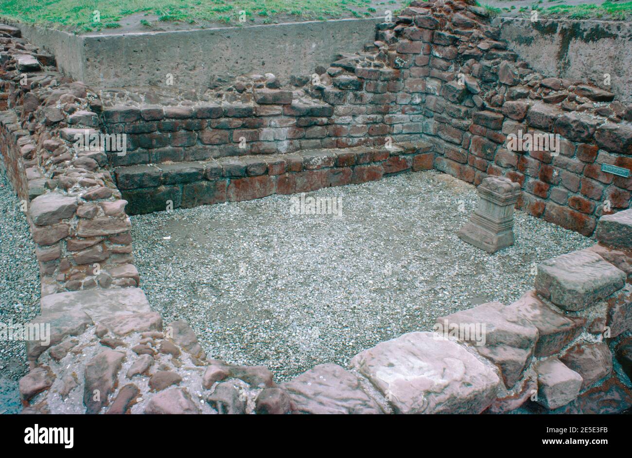 Ruins of Roman settlement and fort Deva Victrix in Chester, Cheshire ...