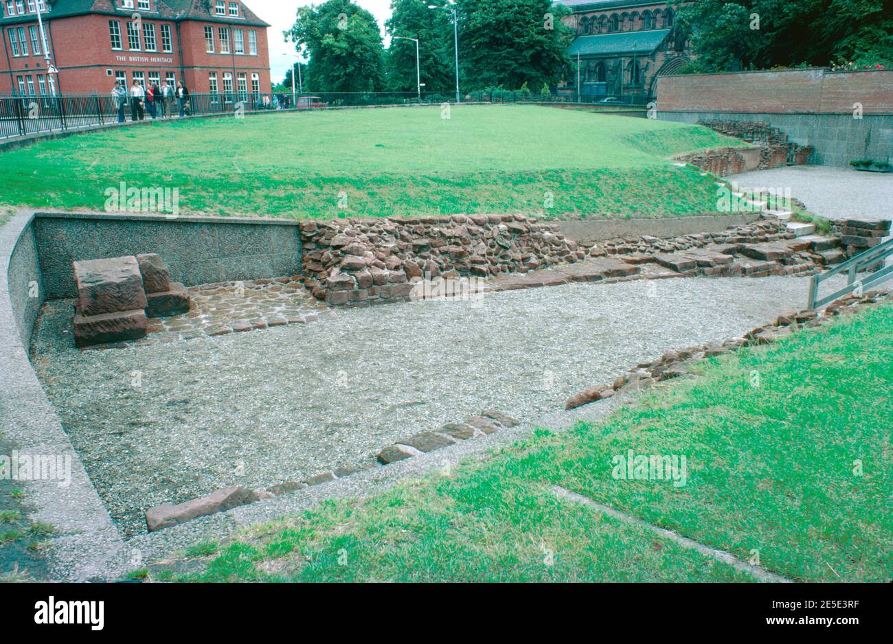 Ruins of Roman settlement and fort Deva Victrix in Chester, Cheshire ...