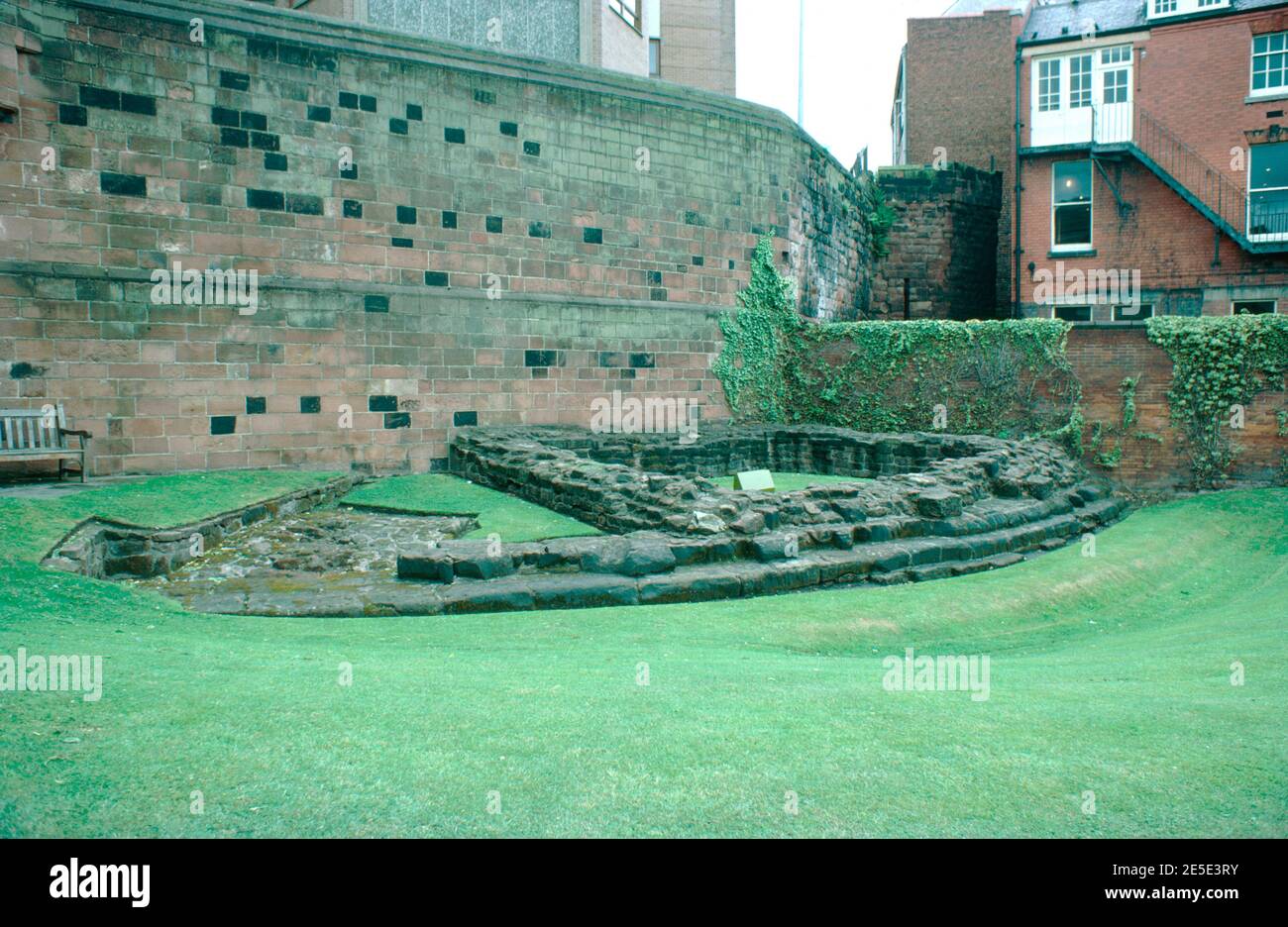 Ruins of Roman settlement and fort Deva Victrix in Chester, Cheshire ...