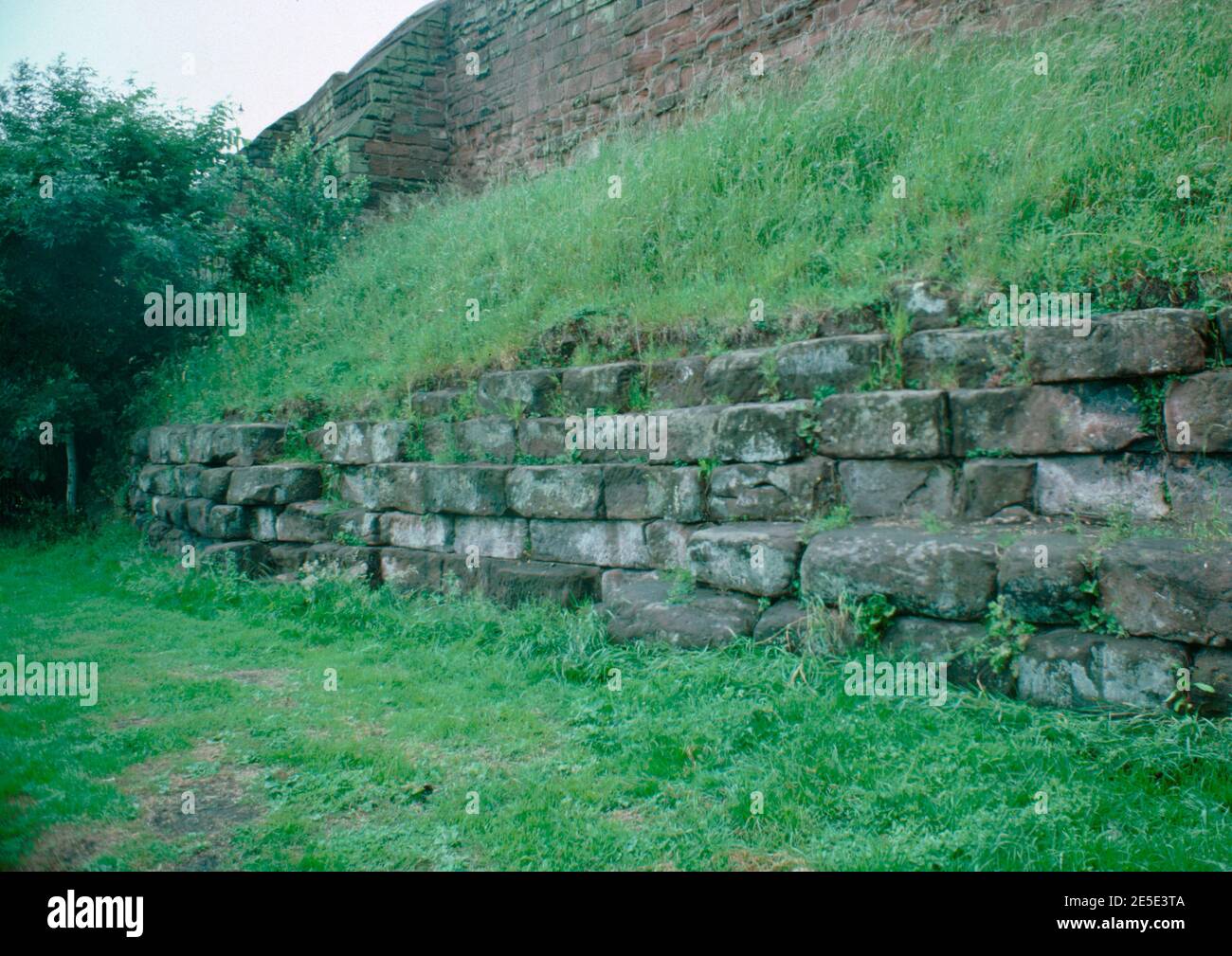 Ruins of Roman settlement and fort Deva Victrix in Chester, Cheshire ...