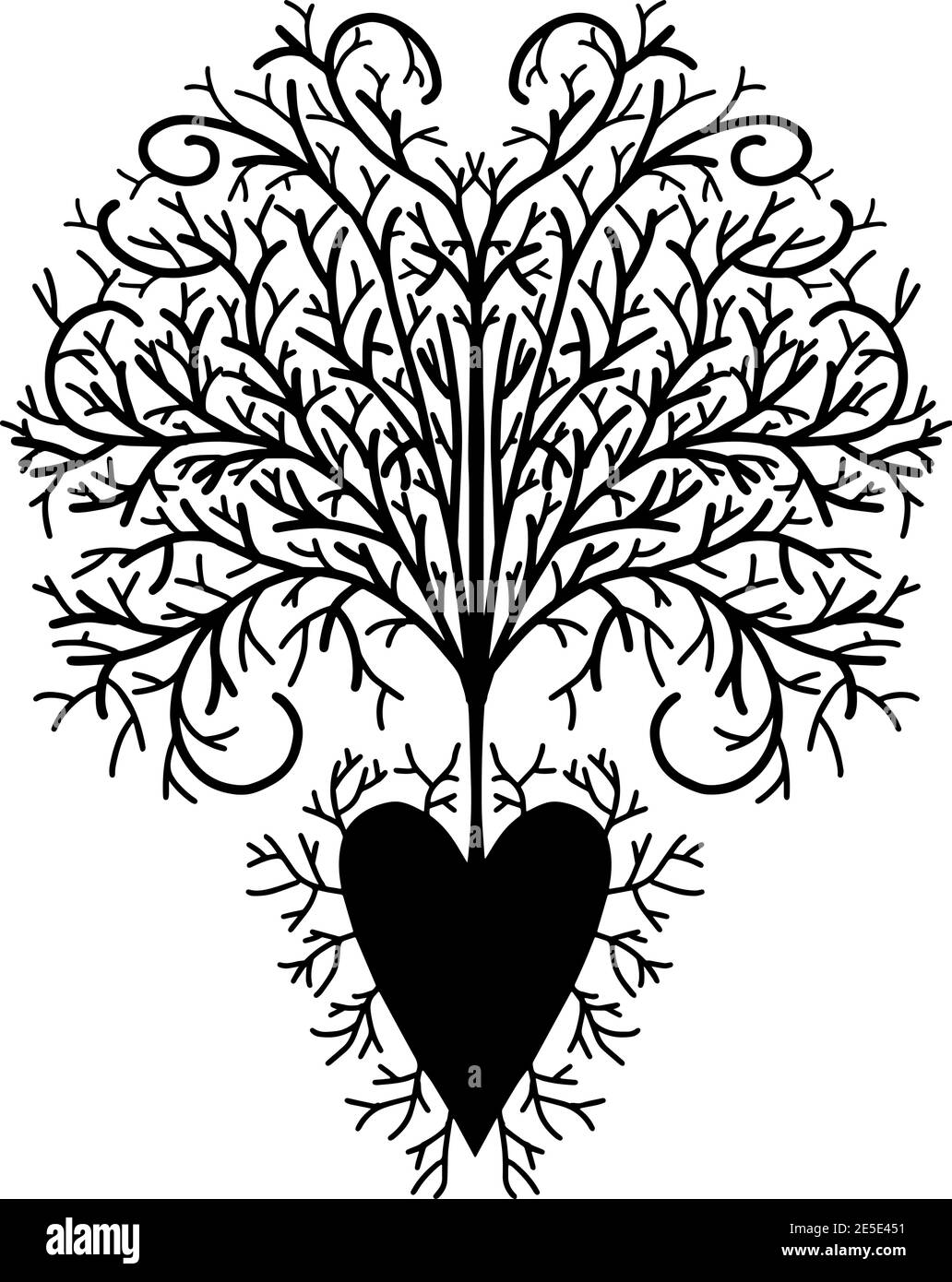 Tree of Life Hand Drawn Design Vector Stock Vector Image & Art - Alamy