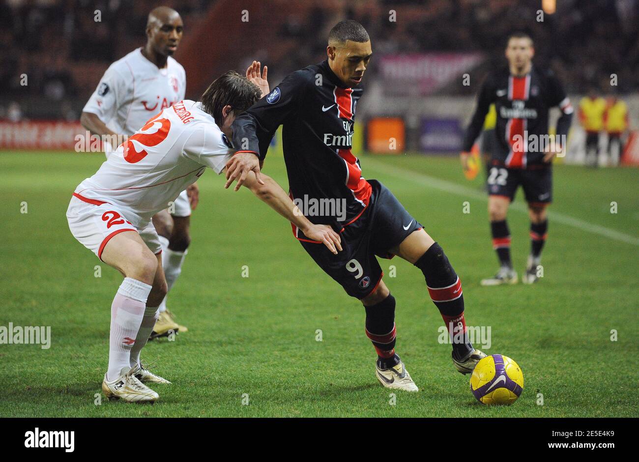 PSG's Guillaume Hoarau during the UEFA Cup soccer match, PSG vs ...