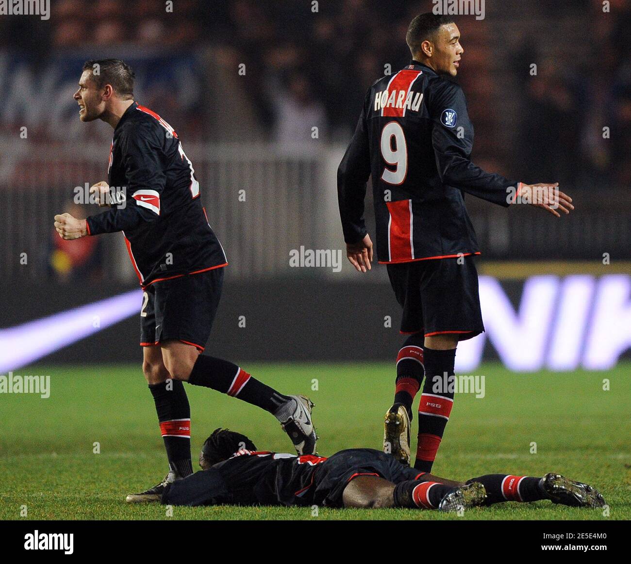 Atmosphere during the UEFA Cup soccer match, PSG vs Twenteat the Parc ...