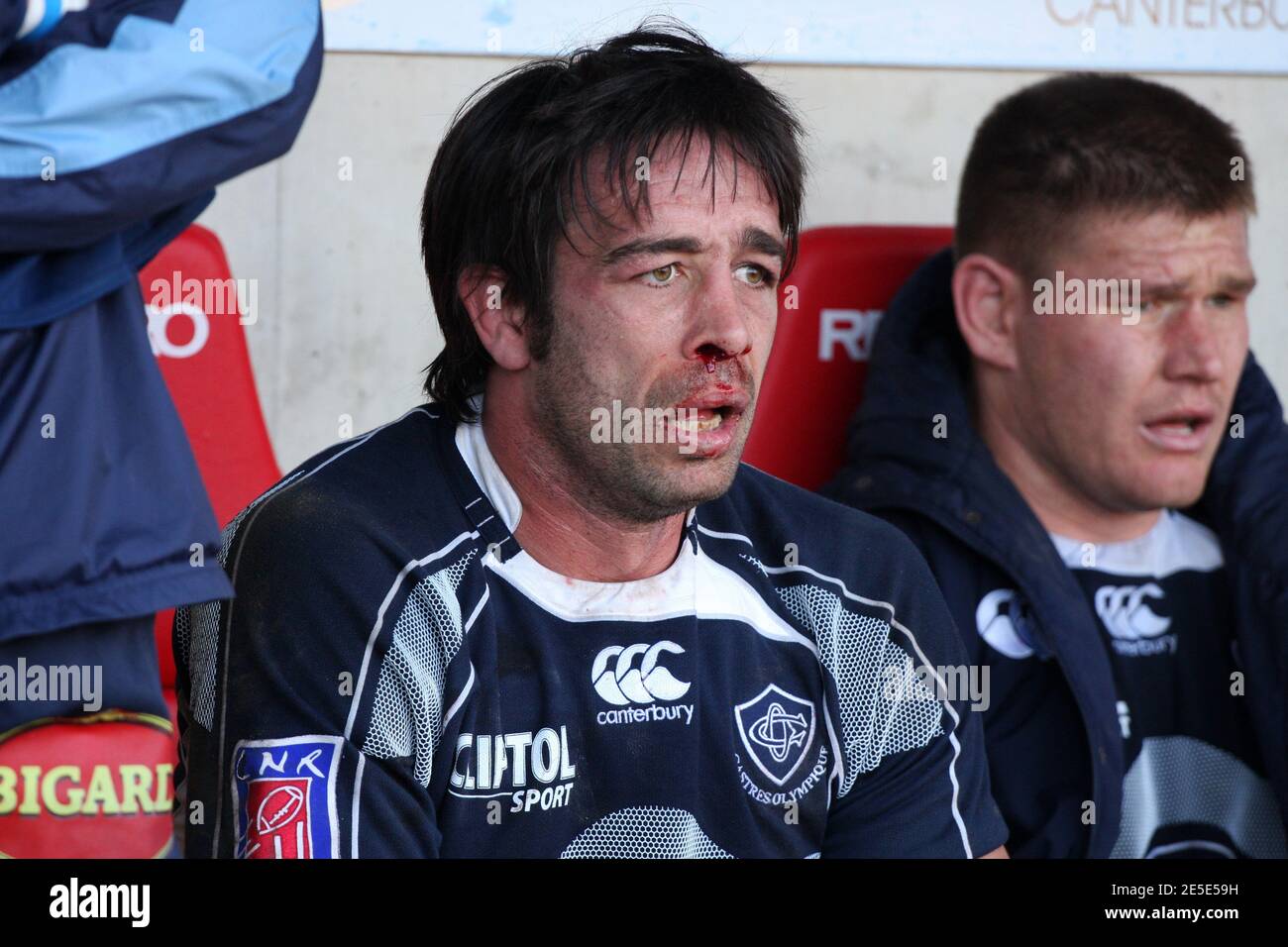Castre's Colin Gaston during the French championship Top 14 rugby match ...