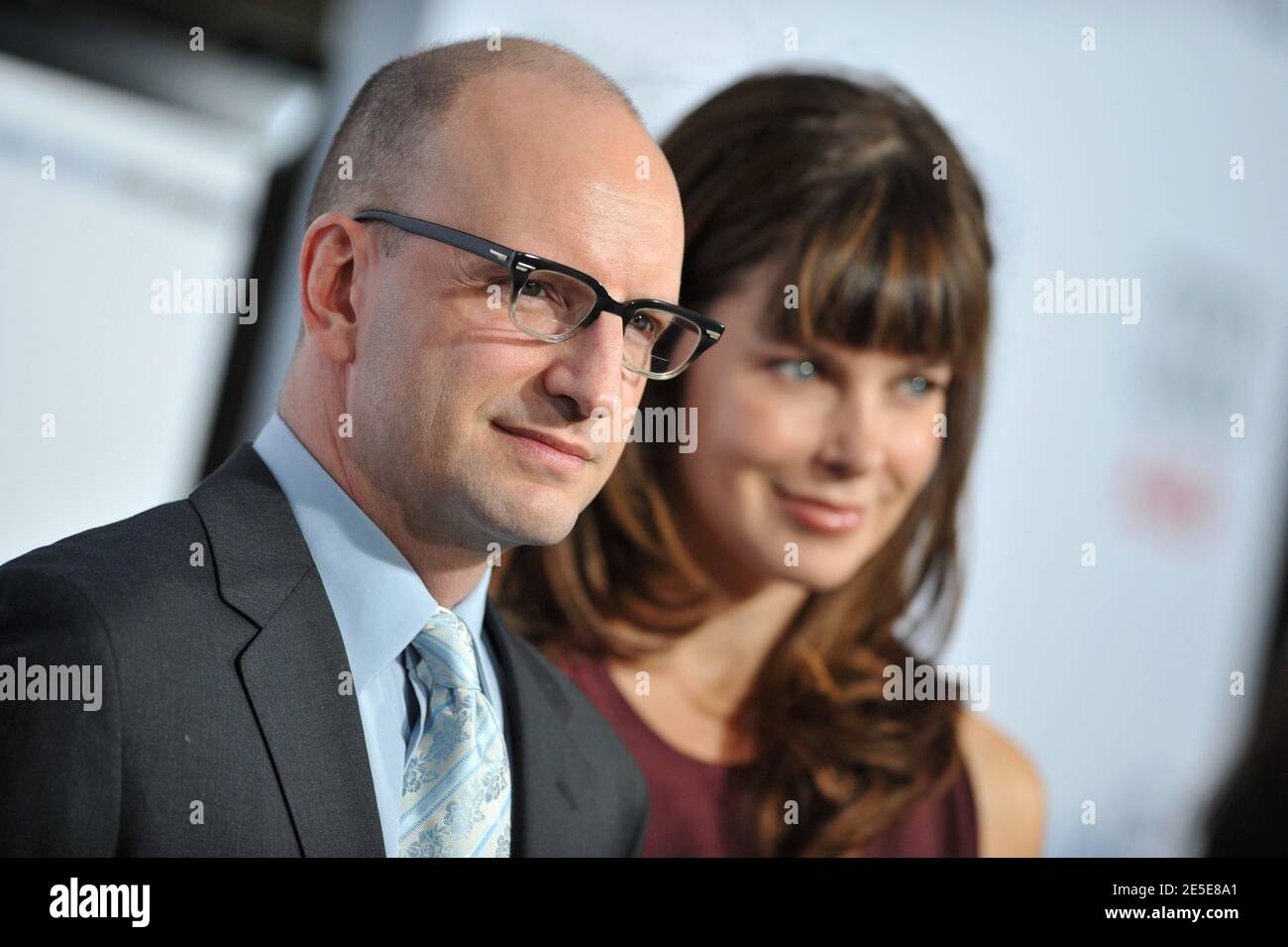 Director Steven Soderbergh and wife Jules Asner attend the screening of ...