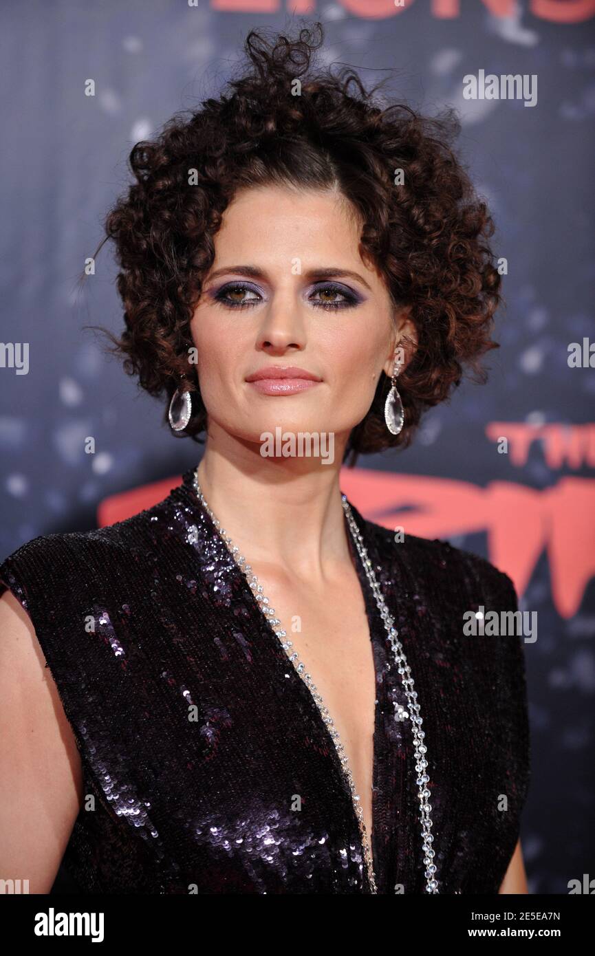 Stana Katic attends the premiere of "The Spirit" held at the Grauman's ...