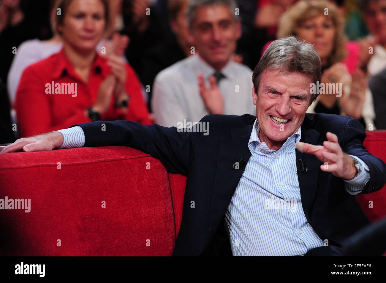 Bernard Kouchner lors de l'enregistrement de l'emission Vivement ...