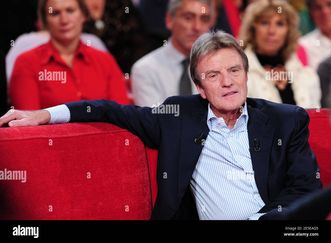 Bernard Kouchner lors de l'enregistrement de l'emission Vivement ...