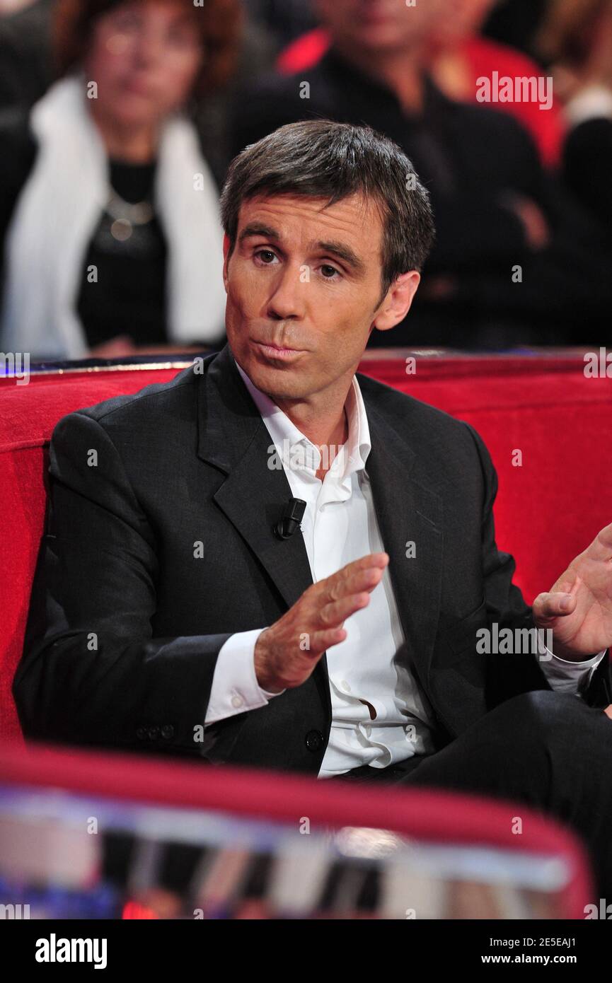 David Pujadas at the taping of Vivement Dimanche on October 15, 2008 in ...