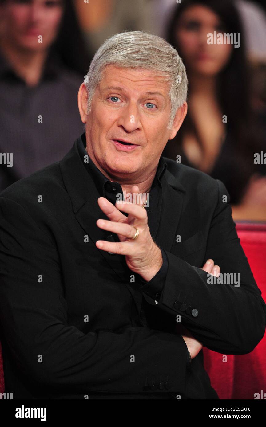 Patrick Sebastien at the taping of Vivement Dimanche on October 27 ...