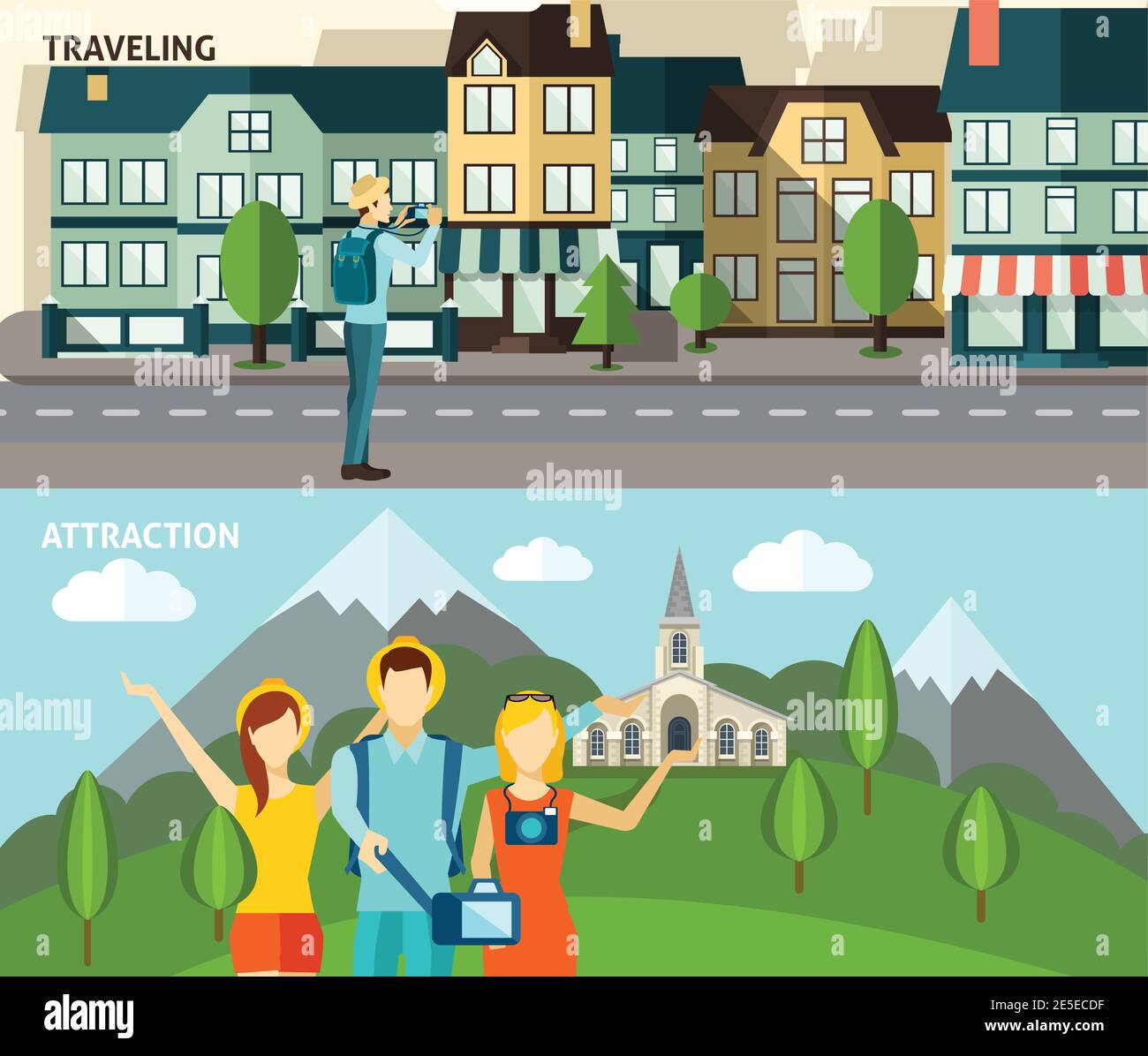 Historical sights attractions Stock Vector Images - Alamy