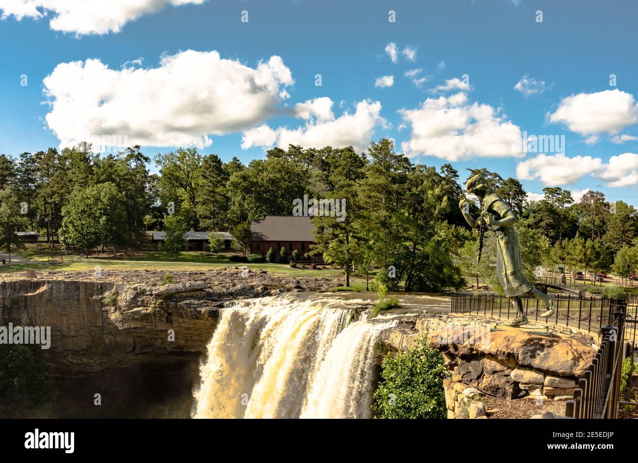 Gadsden, Alabama, USA - May 25, 2017: Noccalula Falls including the ...