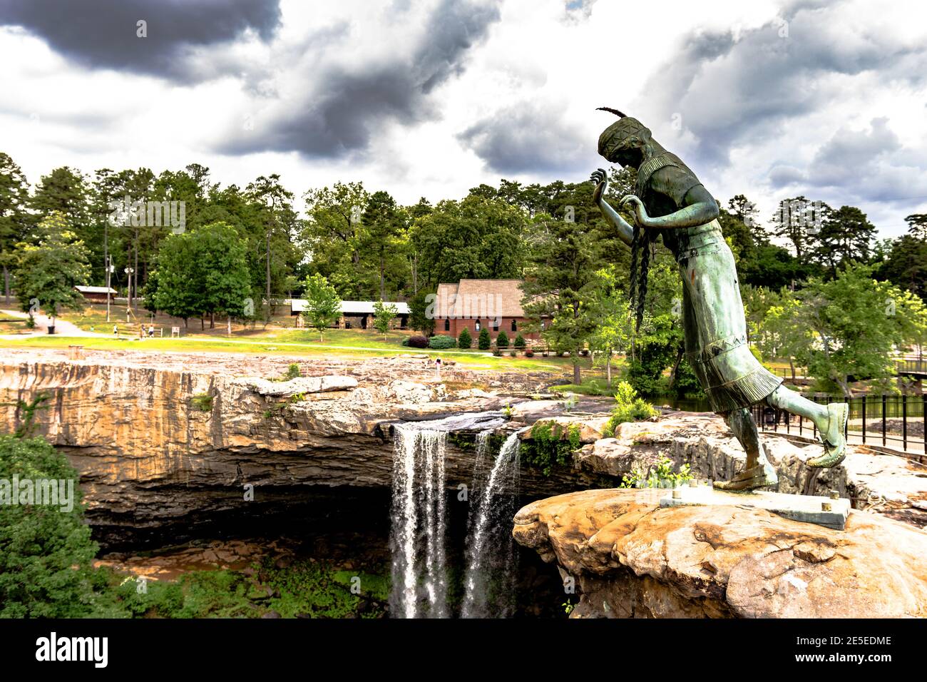 Gadsden, Alabama, USA - May 20, 2017: The bronze statue of a young ...