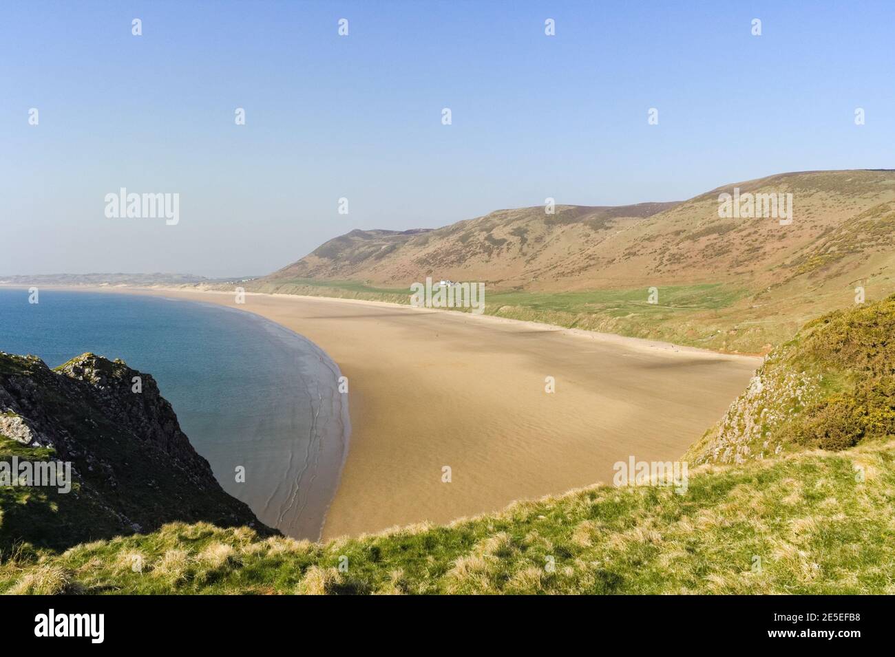 Rhossili Beach on the Gower peninsula Wales UK Third best beach in ...