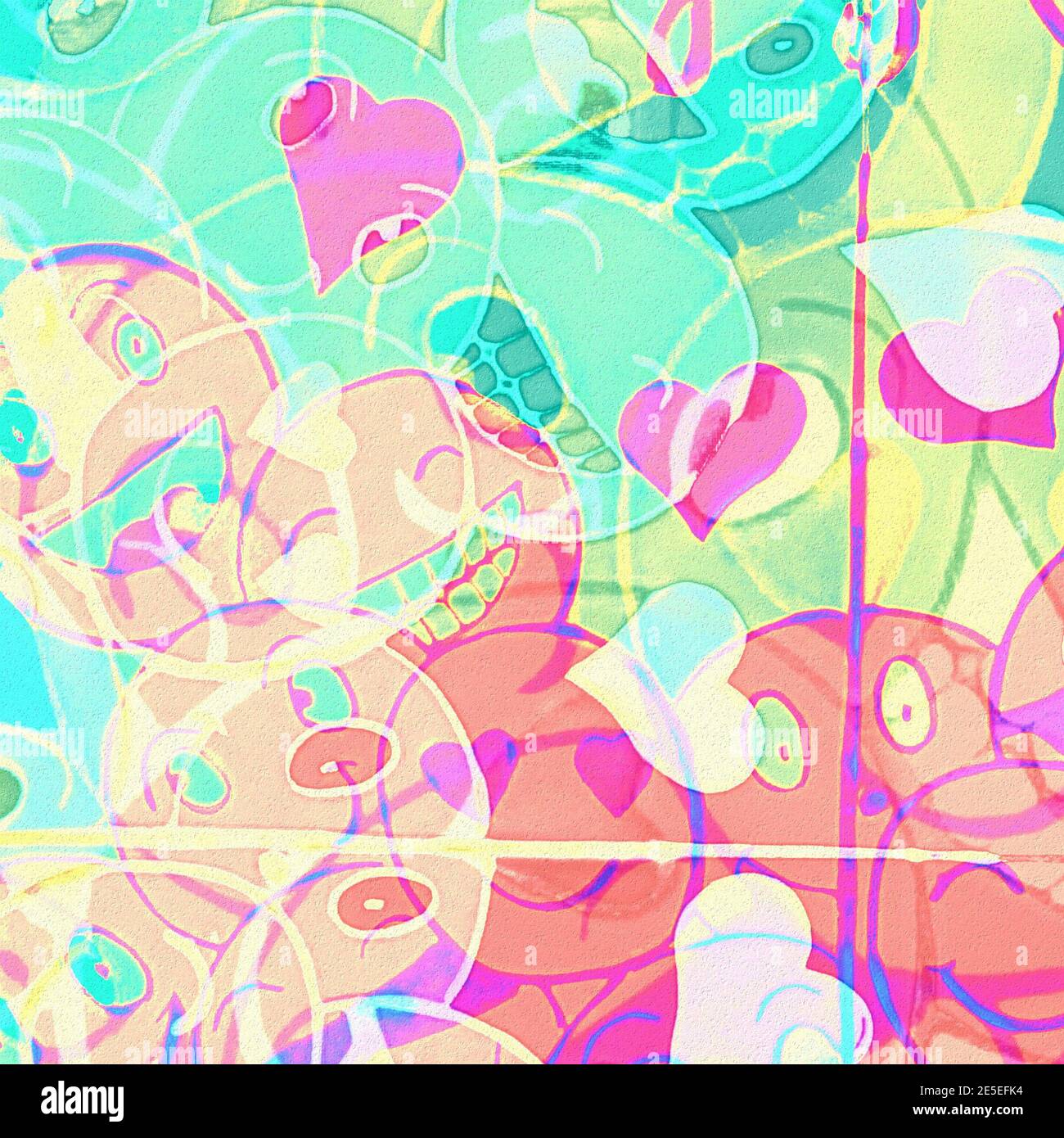 Funny smiling background. Illustration Stock Photo - Alamy