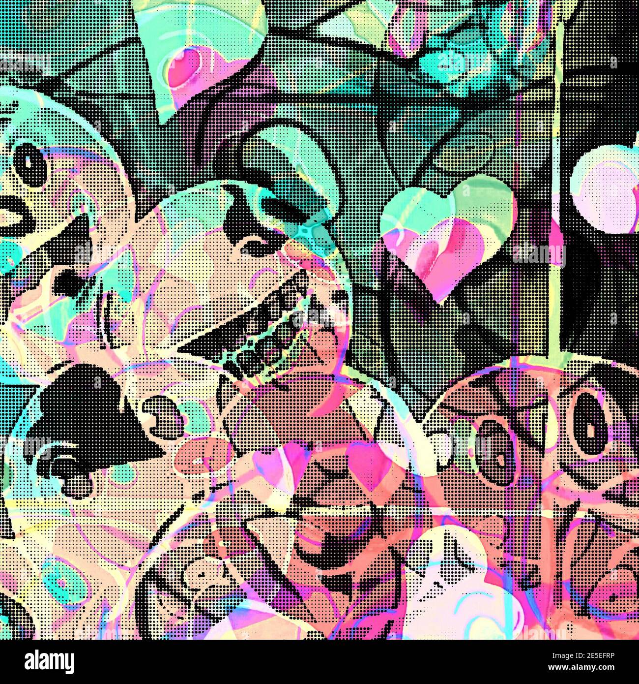 Funny smiling background. Illustration Stock Photo - Alamy