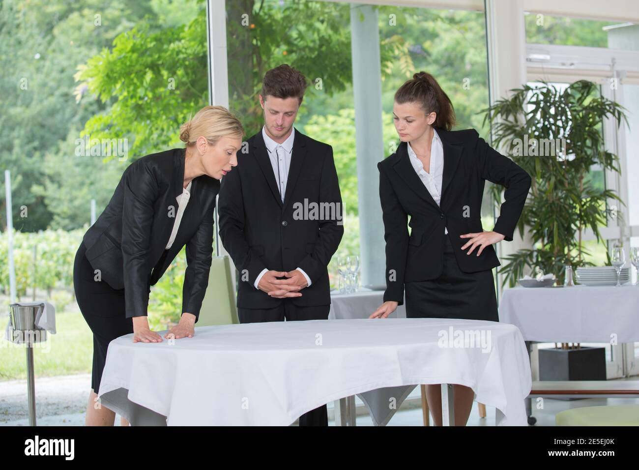 a business meeting in restaurant Stock Photo - Alamy