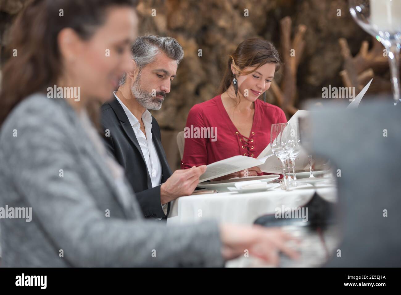 people in the posh restaurant Stock Photo - Alamy