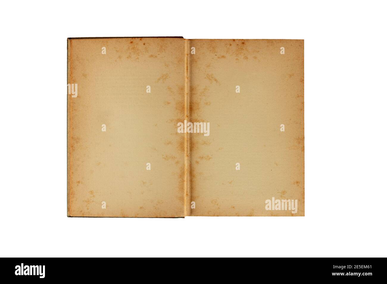 Old book open isolated on white background, Top view Stock Photo - Alamy