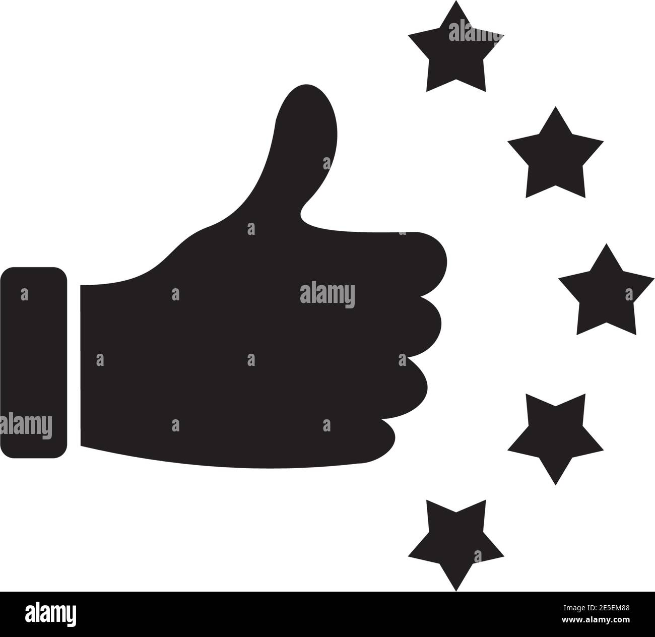 good rate logo with hand thumb up design vector template Stock Vector ...