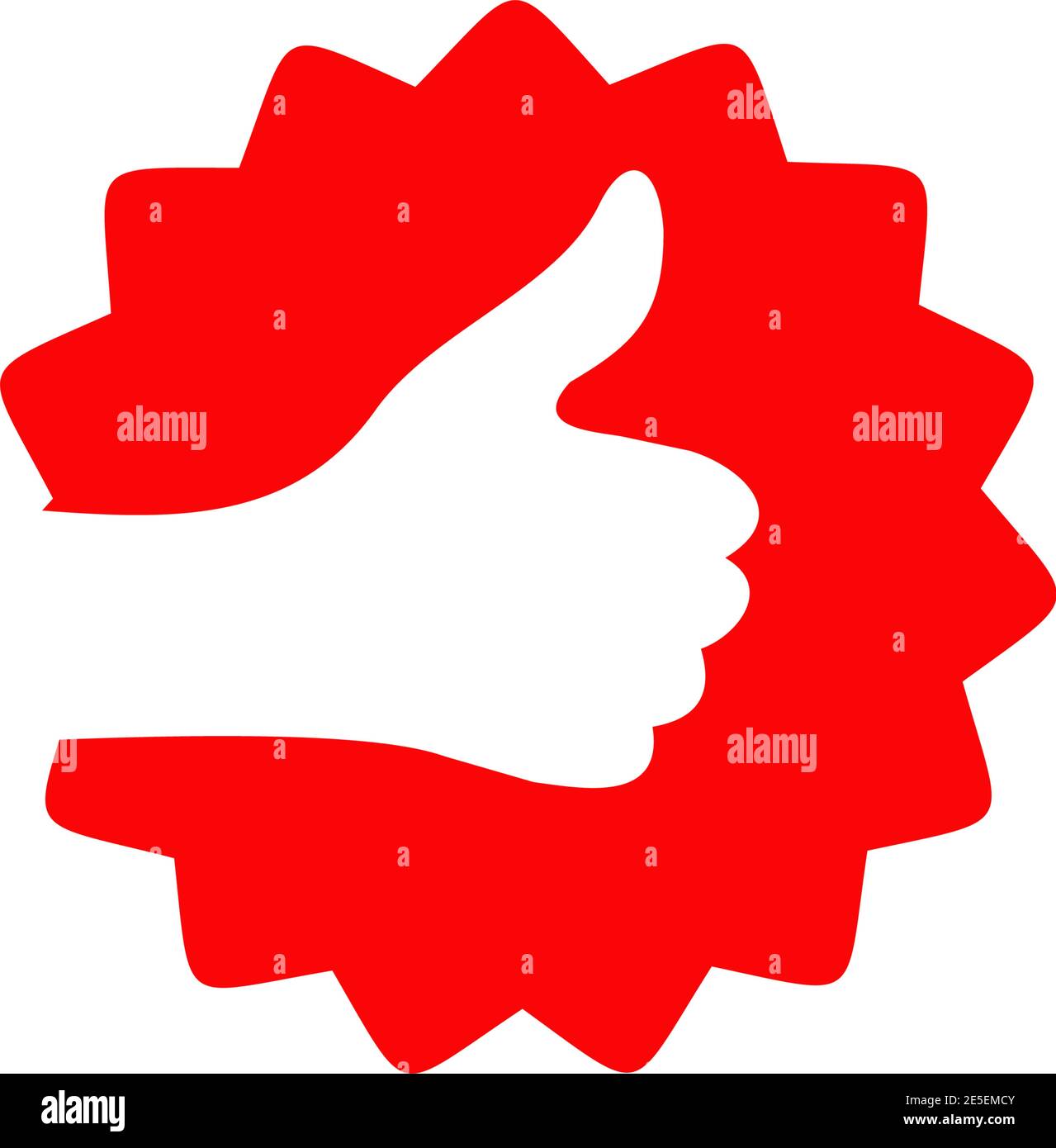 good rate logo with hand thumb up design vector template Stock Vector ...