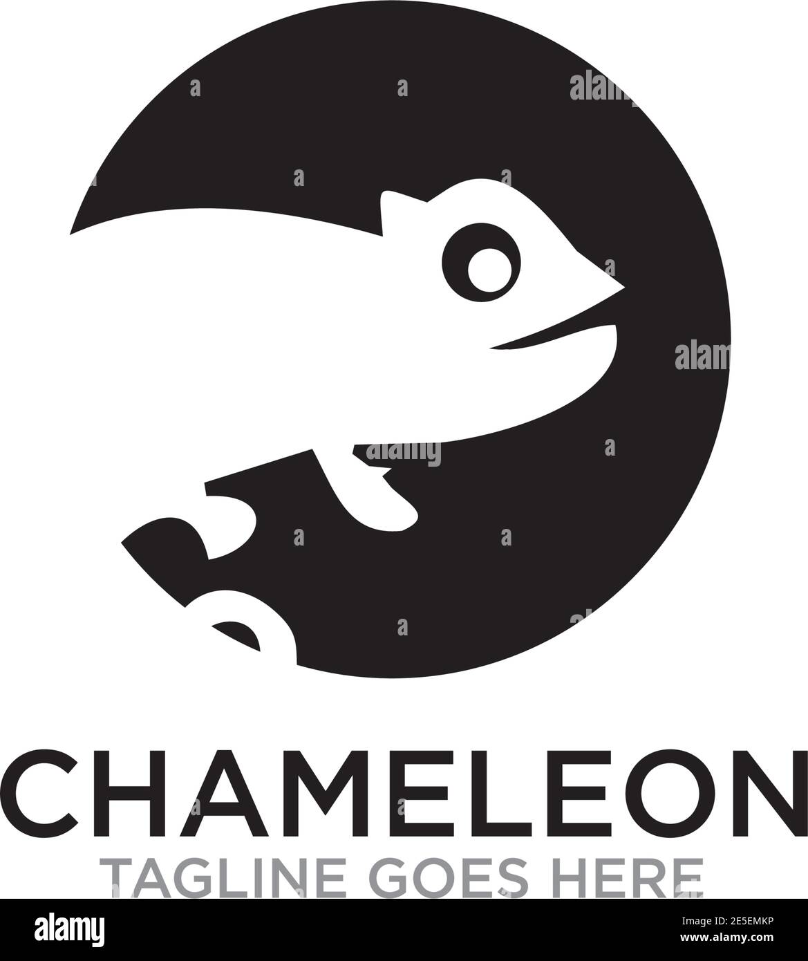 Chameleon animal logo design vector template Stock Vector Image & Art ...
