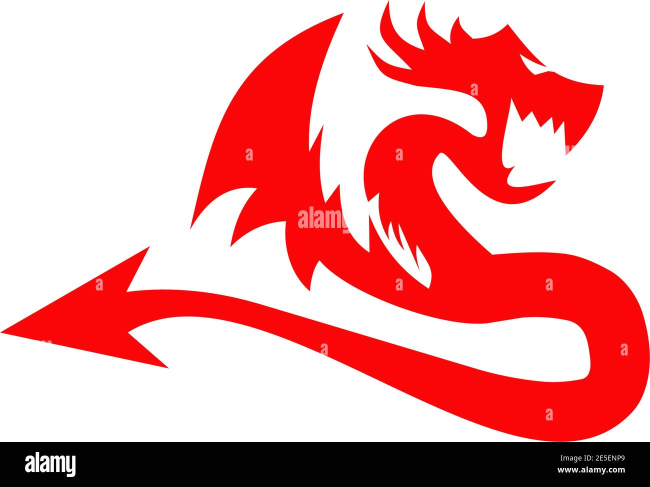 Dragon monster logo design vector template Stock Vector Image & Art - Alamy