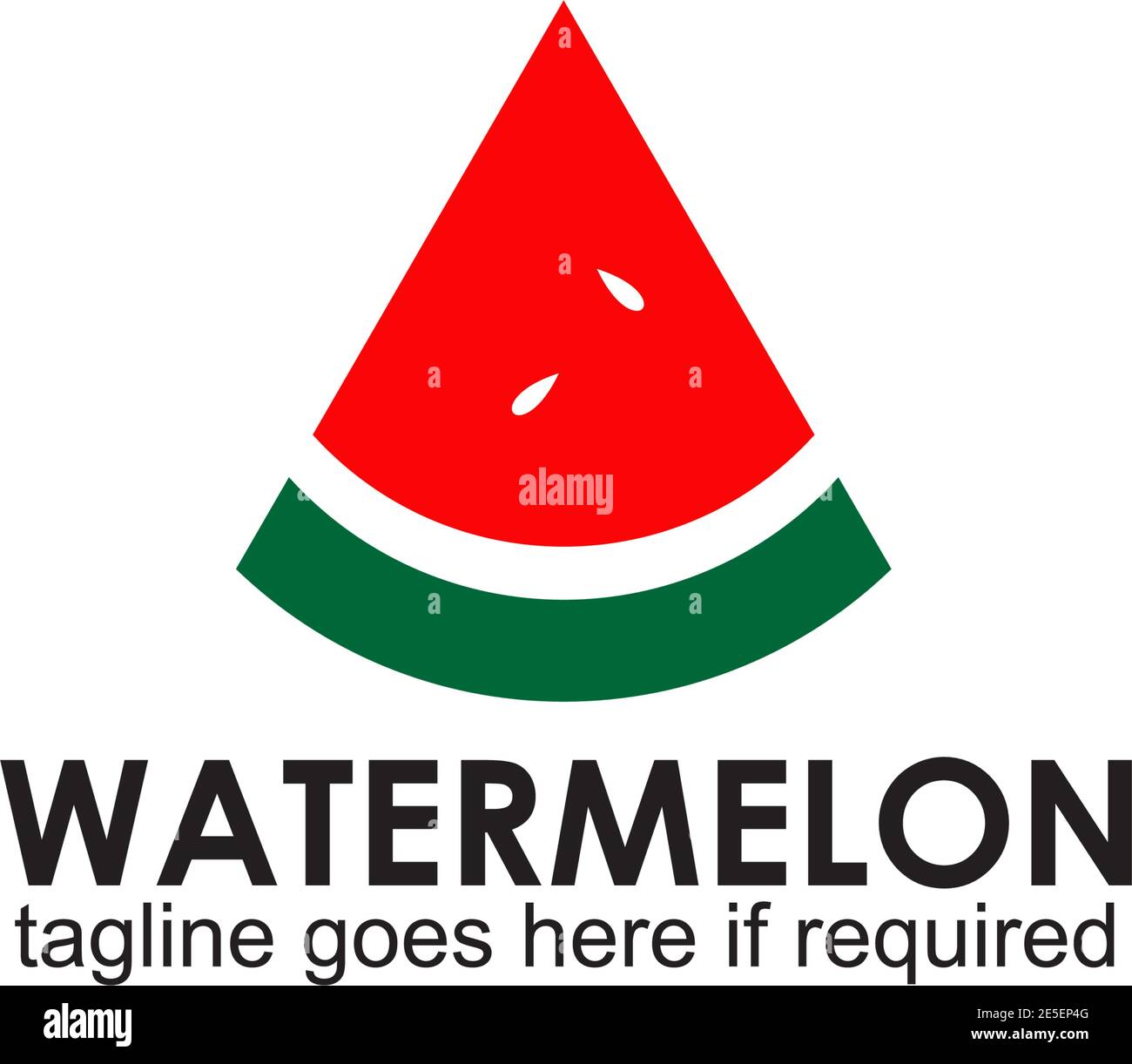 Watermelon fruit logo design vector template Stock Vector Image & Art ...