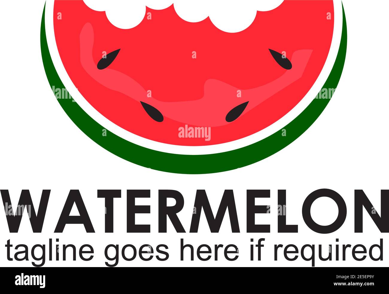 Watermelon fruit logo design vector template Stock Vector Image & Art ...
